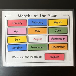 Months of the Year Busy Book Printable Activity - Calendar Worksheet ...