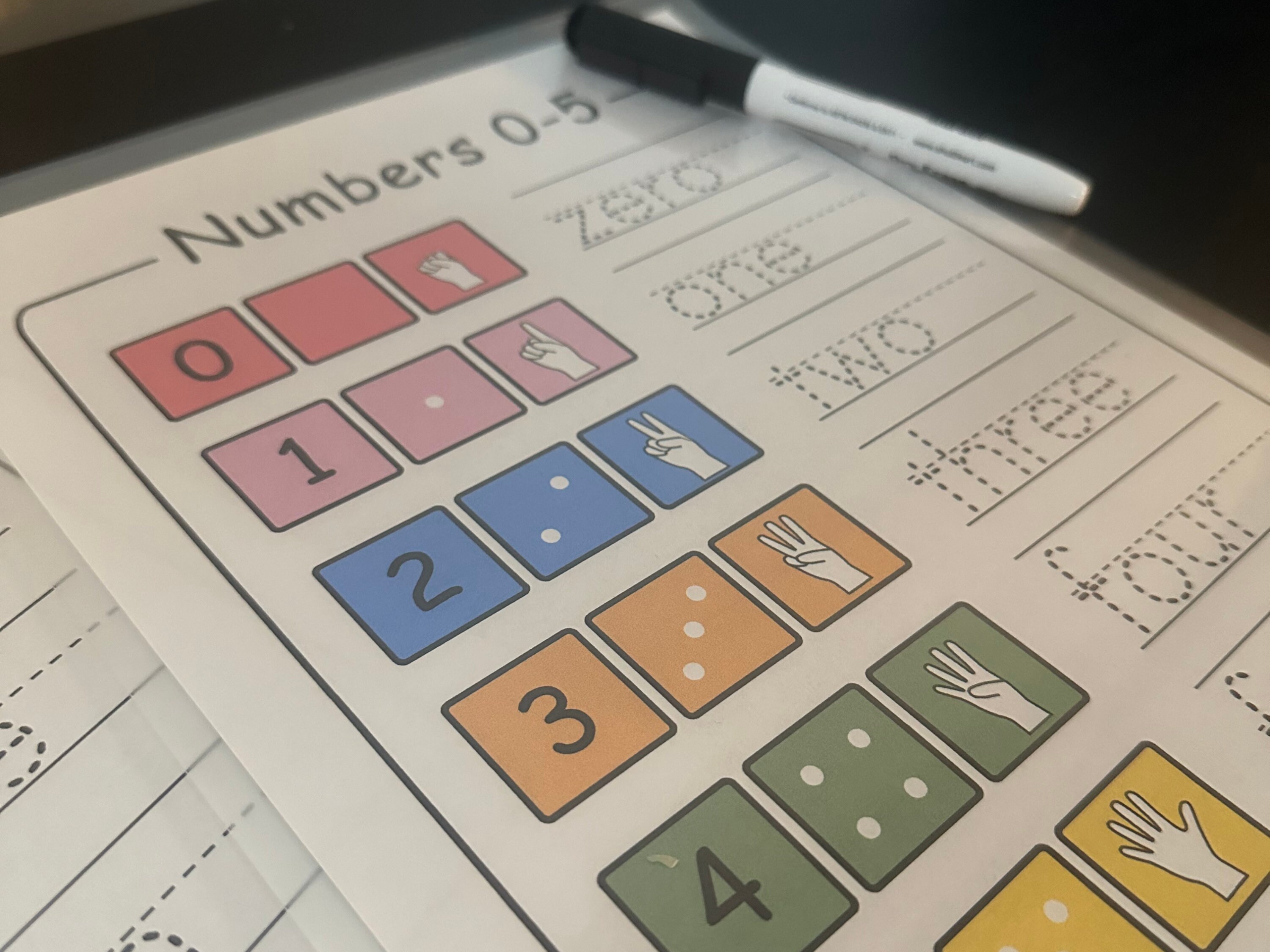 Number Tracing - Count 1-10 - Practice Writing Number Words for ...