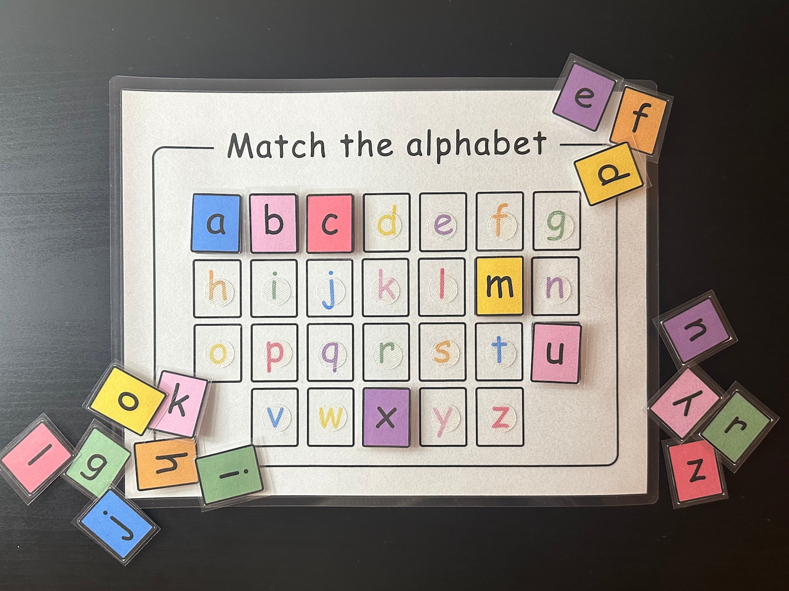 Alphabet Matching Puzzle Learn the Letters Activity for Preschool ...