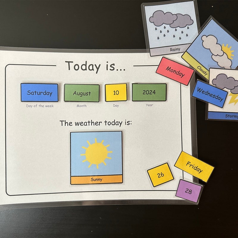 Weather Calendar 2026 - Etsy