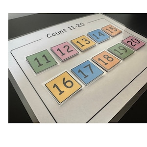 Count 1-20 Number Matching Puzzle - Preschool Homeschool or ...