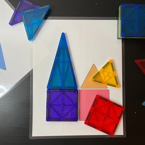 Magnetic Tile Puzzle Cards - Etsy
