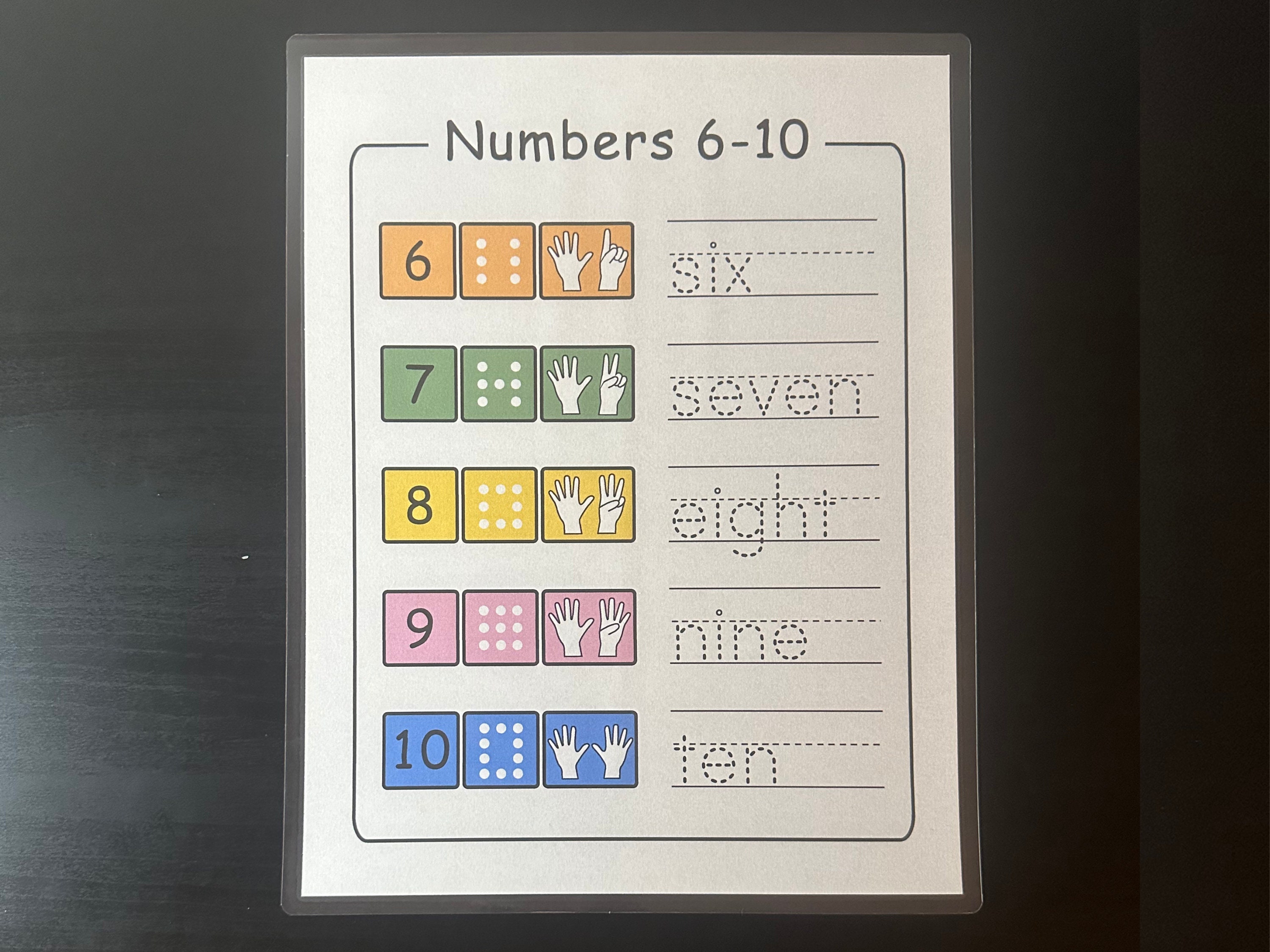 Number Tracing - Count 1-10 - Practice Writing Number Words for ...