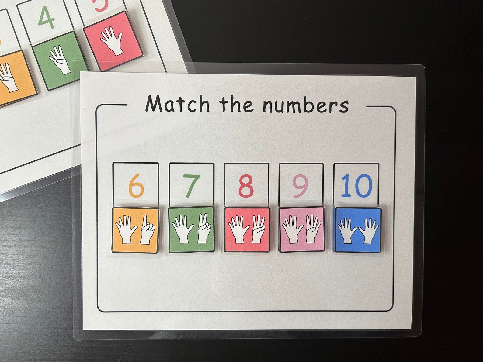 Number Matching Puzzle - Count 1 to 10 Preschool Homeschool or ...