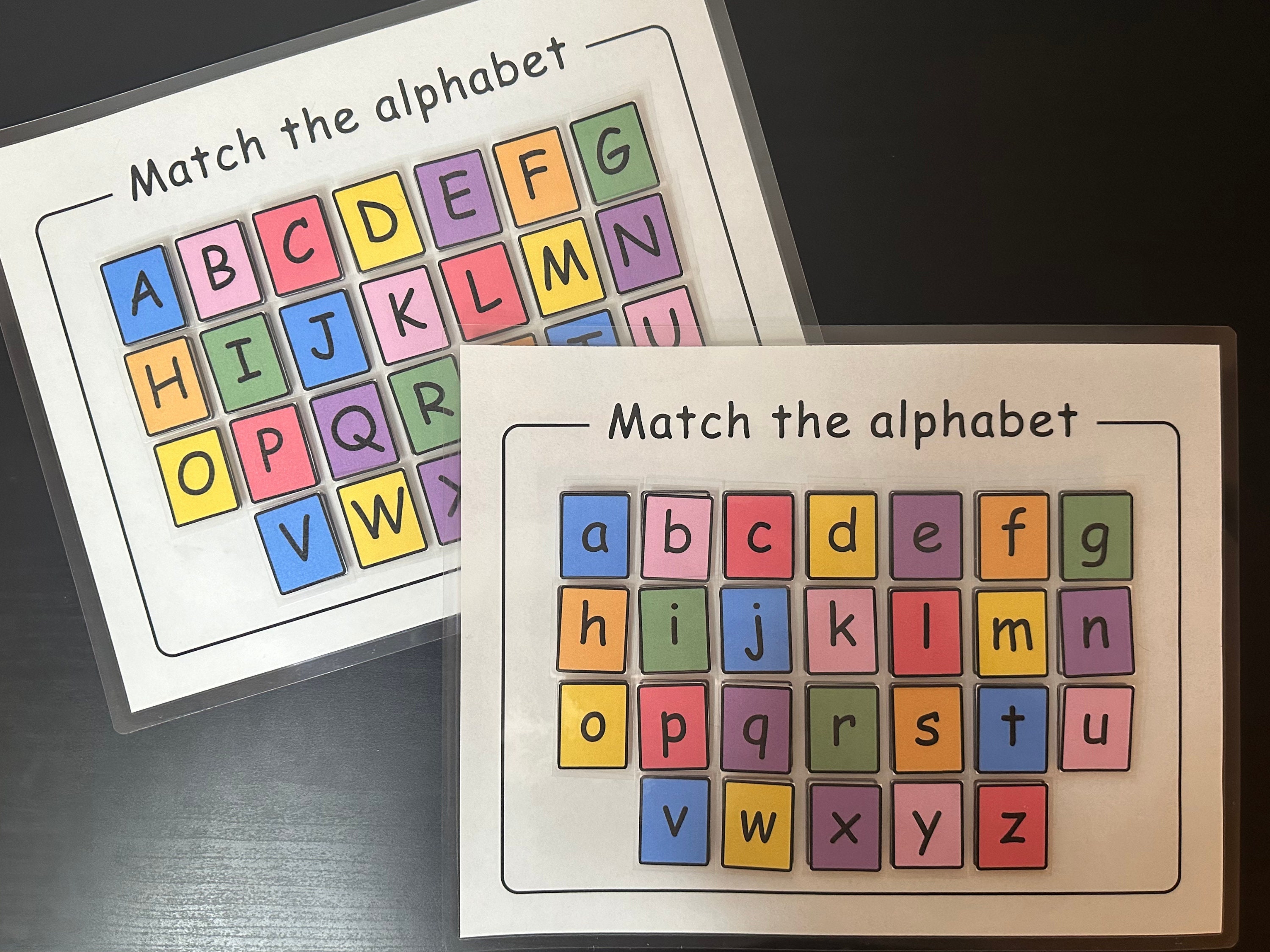 Alphabet Matching Puzzle - Learn the Letters Activity for Preschool ...