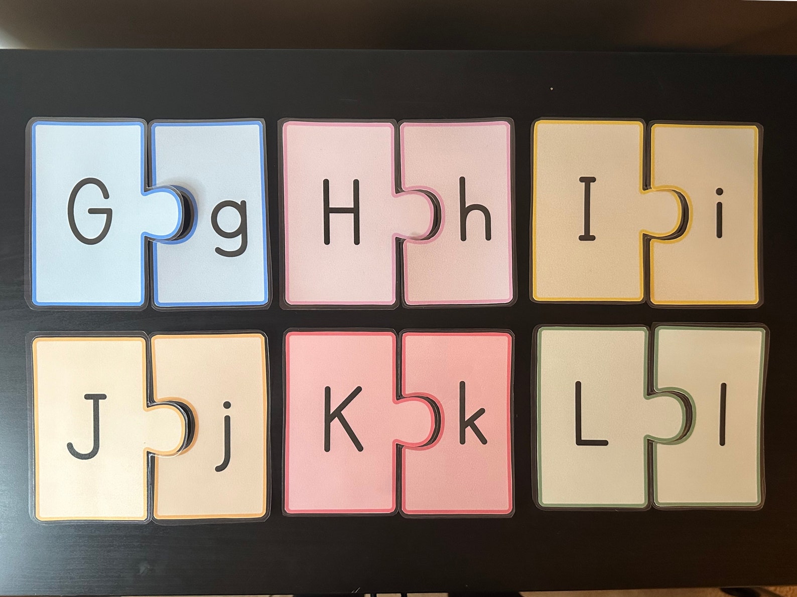 Letter Matching Puzzle Pieces Game - Learn the Alphabet Activity for ...