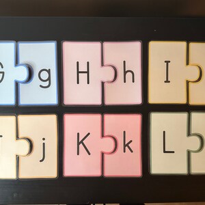 Letter Matching Puzzle Pieces Game - Learn the Alphabet Activity for ...