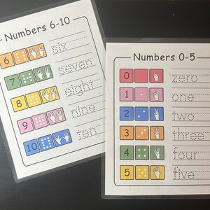 Number Tracing - Count 1-10 - Practice Writing Number Words for ...