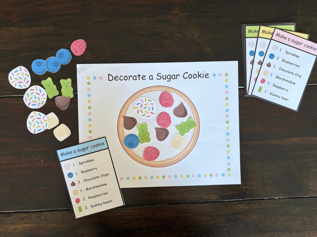 Build a Meal Sugar Cookie - Christmas Activity for Kids - Printable ...