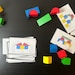 Wooden Block Flashcards - Building Blocks - Patterns, Shapes, Colors ...