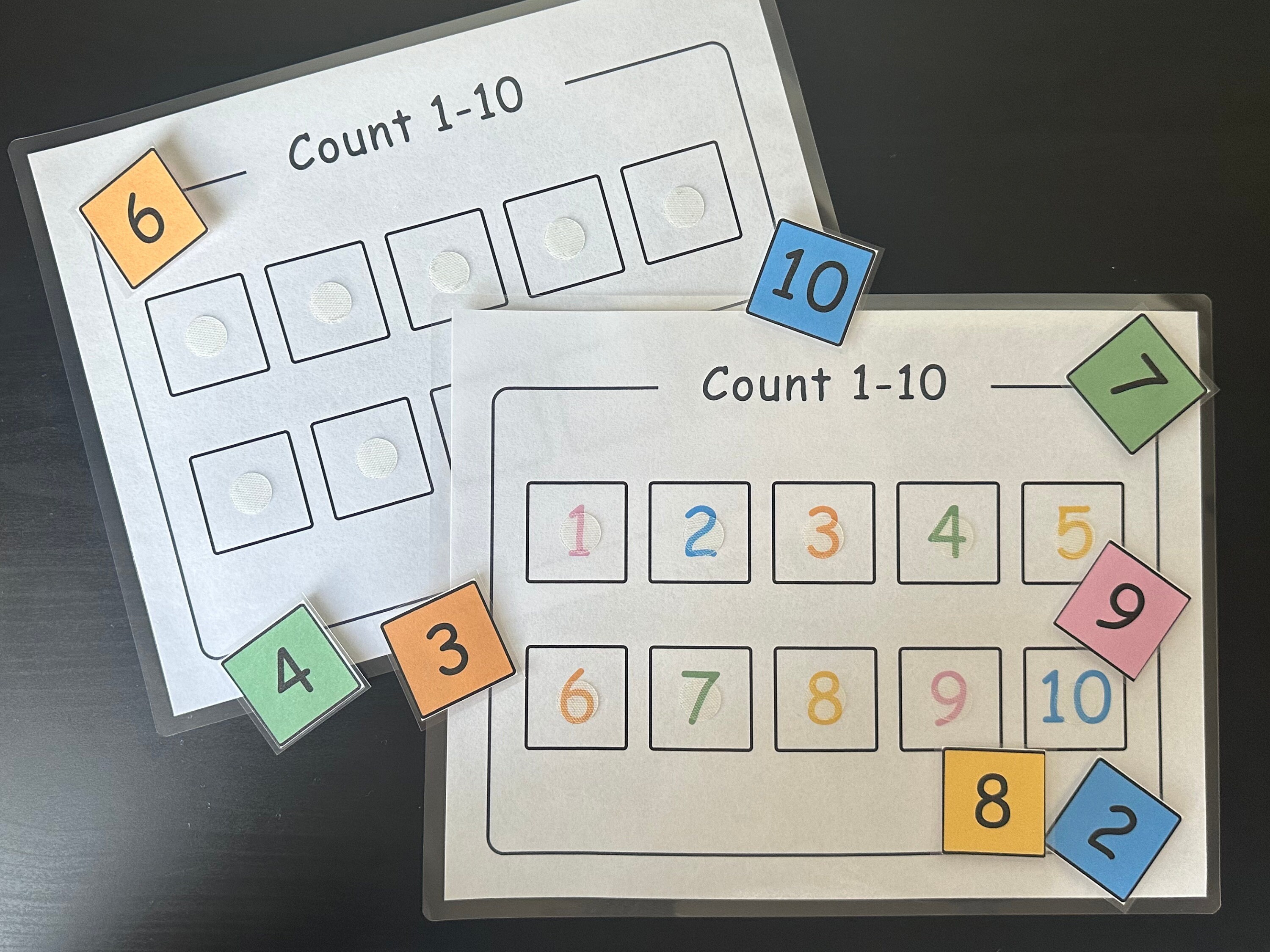 Numbers Bundle - Learn to Count Number Matching Puzzle - Preschool ...