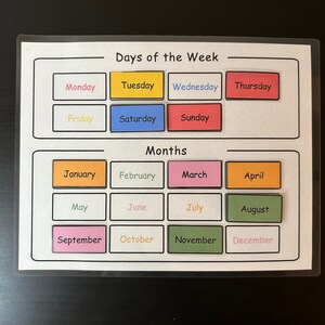 Today Is... Calendar for Circle Time, Preschool, Homeschool - Days of ...