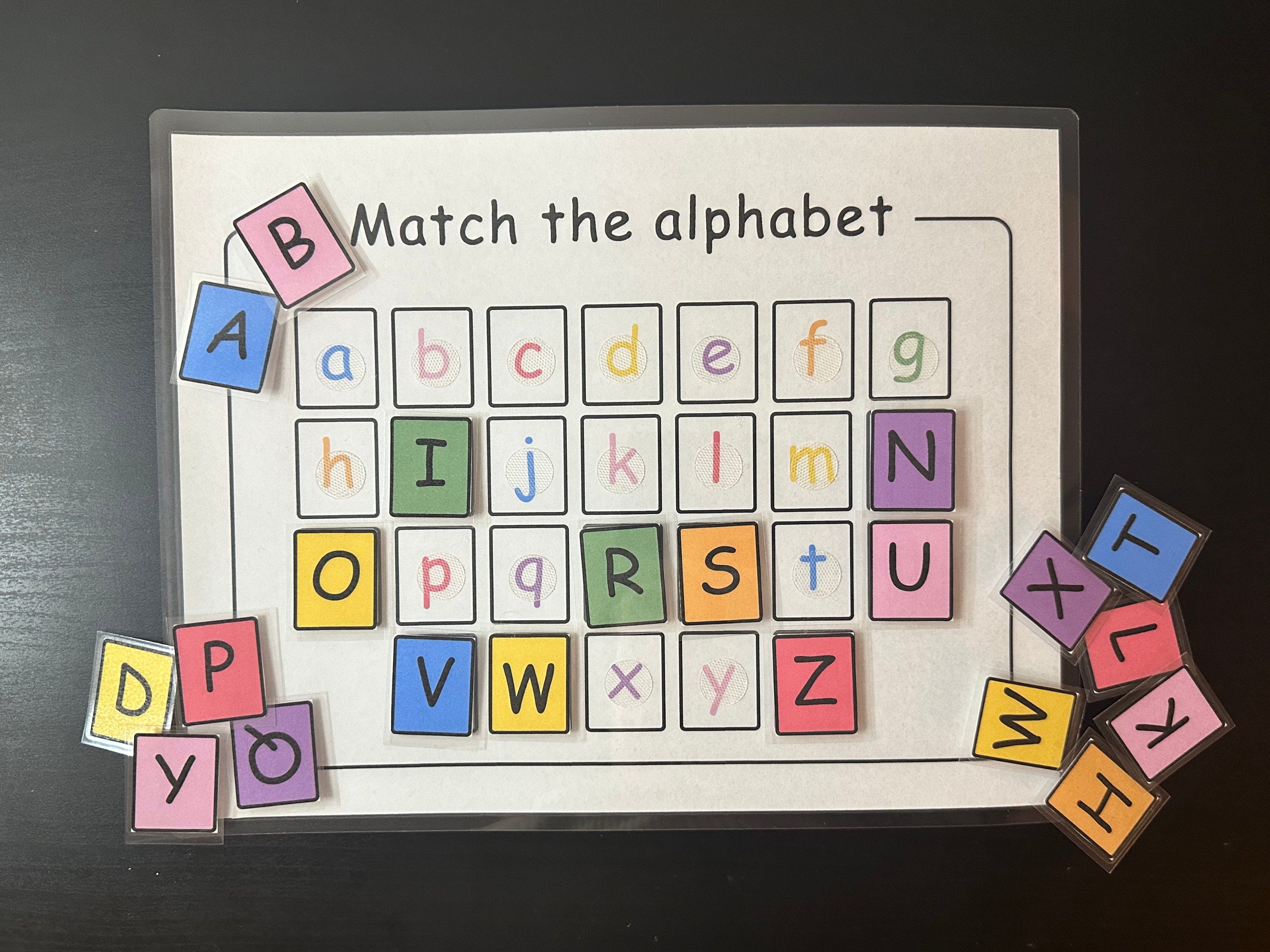 Alphabet Matching Puzzle Learn the Letters Activity for Preschool ...