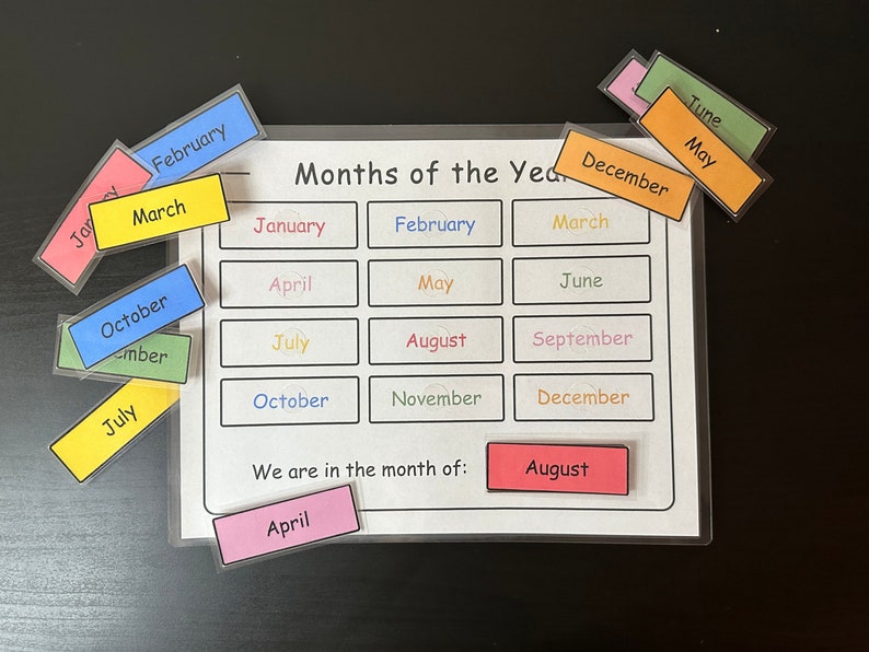 Months of the Year Busy Book Printable Activity - Calendar Worksheet ...
