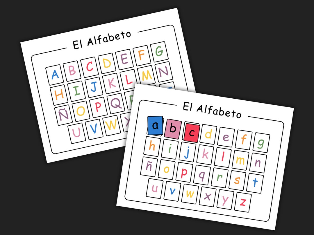SPANISH Alphabet Matching Puzzle - Learn the Letters Activity for ...
