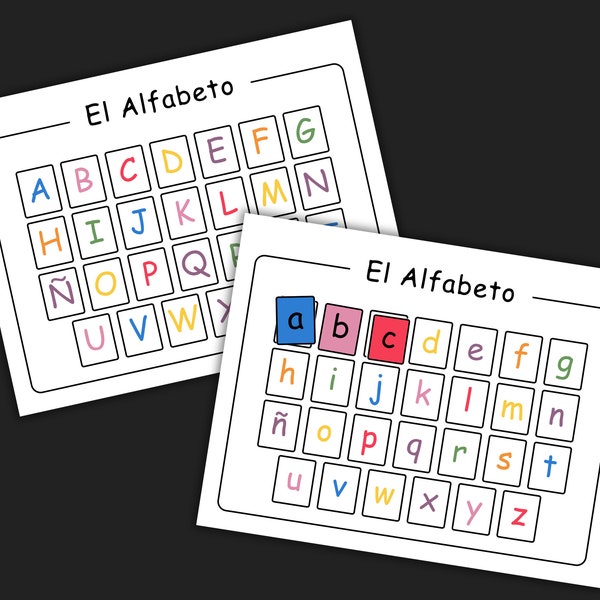 Spanish Alphabet' - Etsy