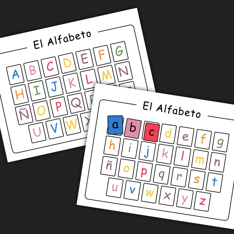 Spanish Alphabet - Etsy