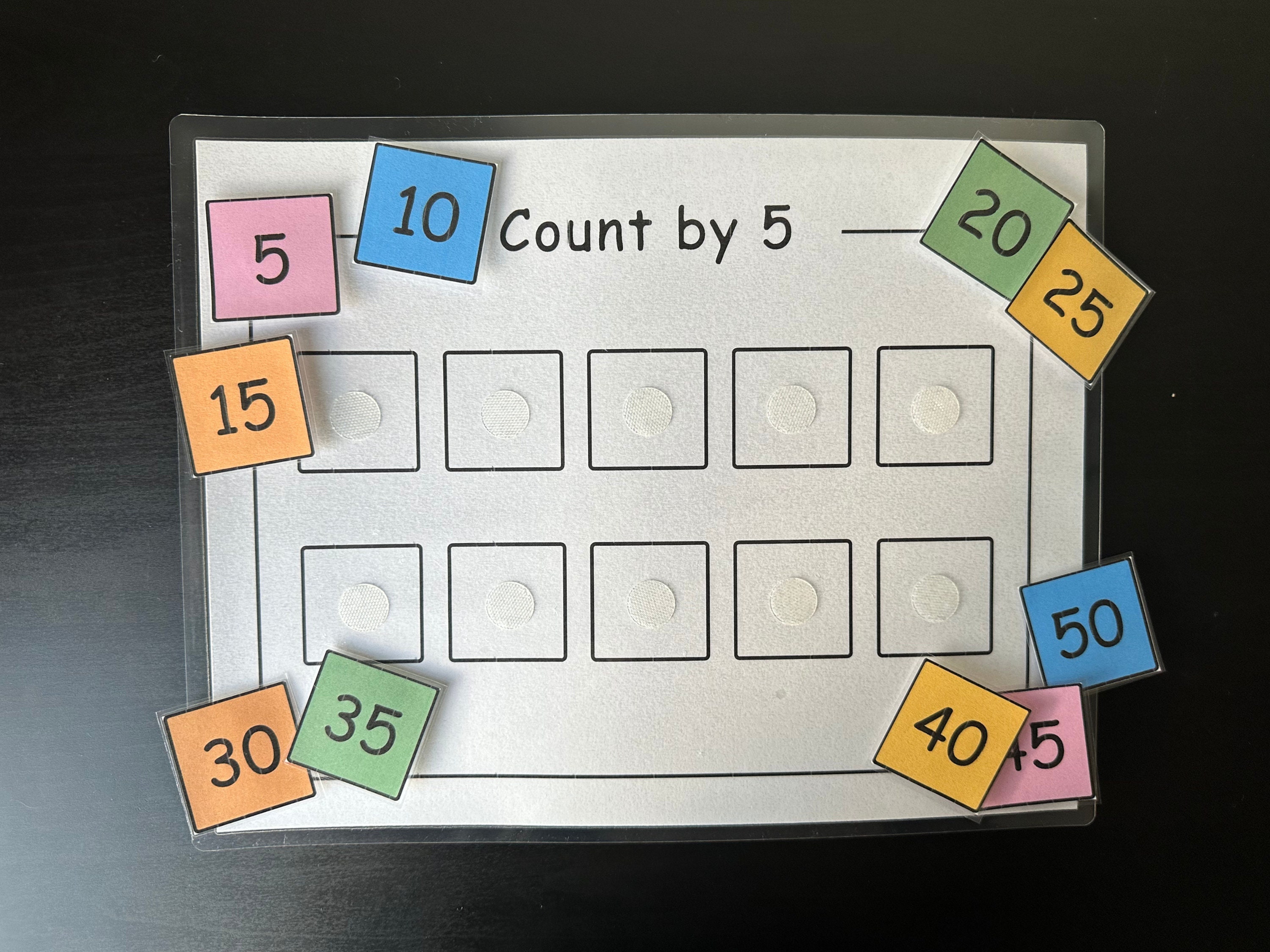 Count by 5 Number Matching Puzzle - Preschool Homeschool or ...