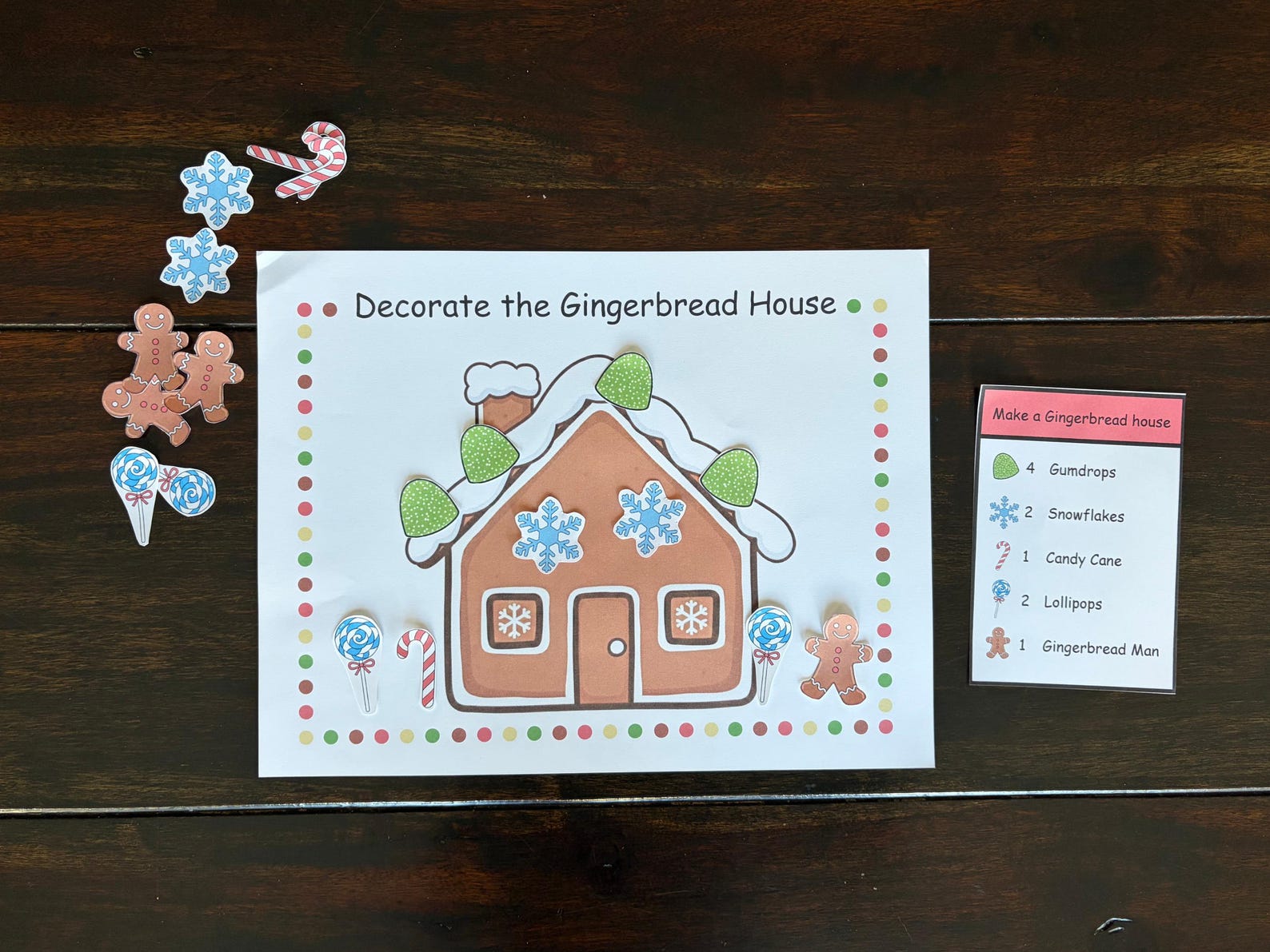 Gingerbread House - Build A Meal Game - Christmas Activity for Kids ...
