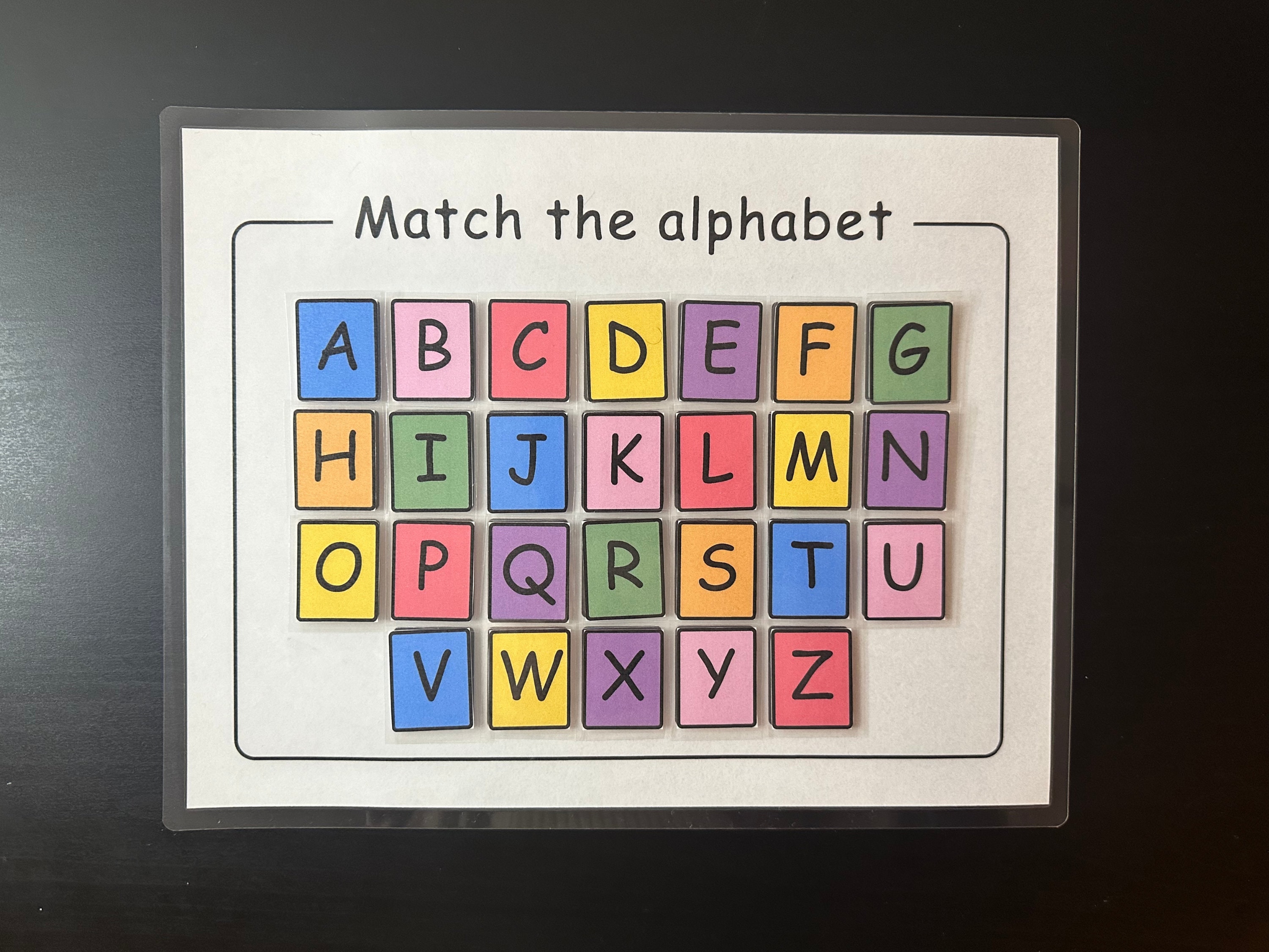 Alphabet Matching Puzzle - Learn the Letters Activity for Preschool ...
