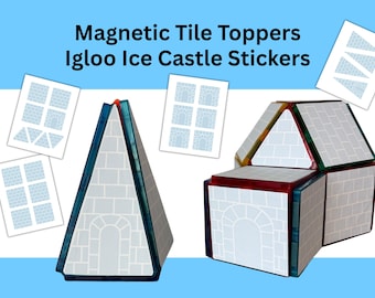 Igloo Magnetic Tile Topper Stickers - Igloo House - Montessori ...