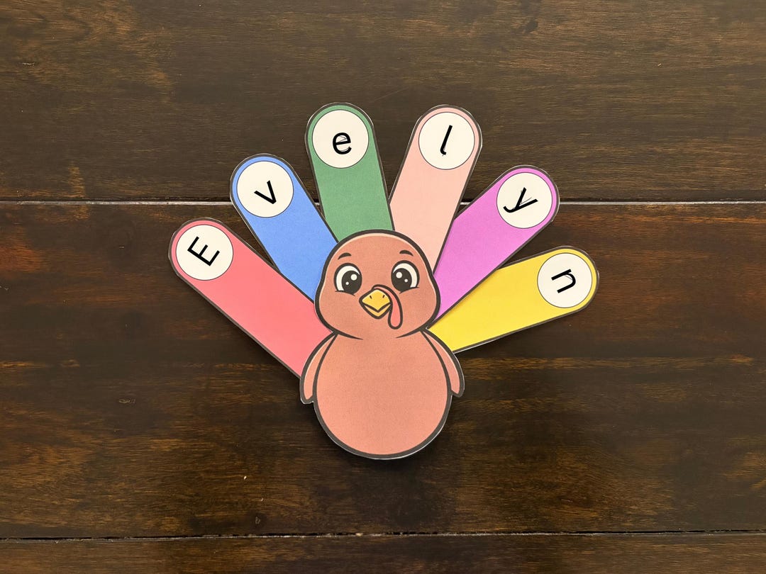 Turkey Name Craft Activity - Thanksgiving - Fall Activity for Kids ...