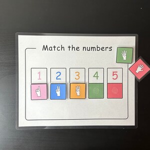 Number Matching Puzzle - Count 1 to 10 Preschool Homeschool or ...