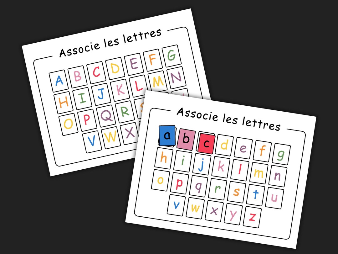 FRENCH Alphabet Matching Puzzle - Learn the Letters Activity for ...