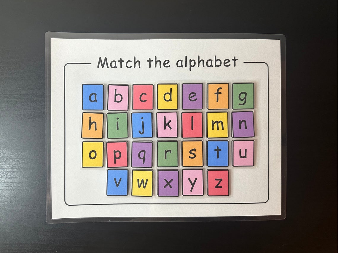 Alphabet Matching Puzzle Learn the Letters Activity for Preschool ...