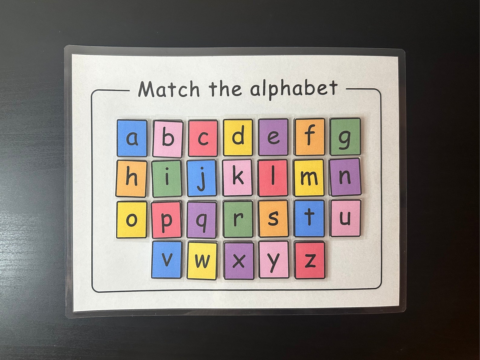 Alphabet Matching Puzzle Learn the Letters Activity for Preschool ...