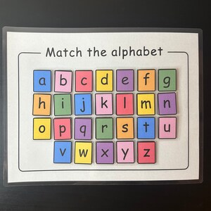 Alphabet Matching Puzzle - Learn the Letters Activity for Preschool ...