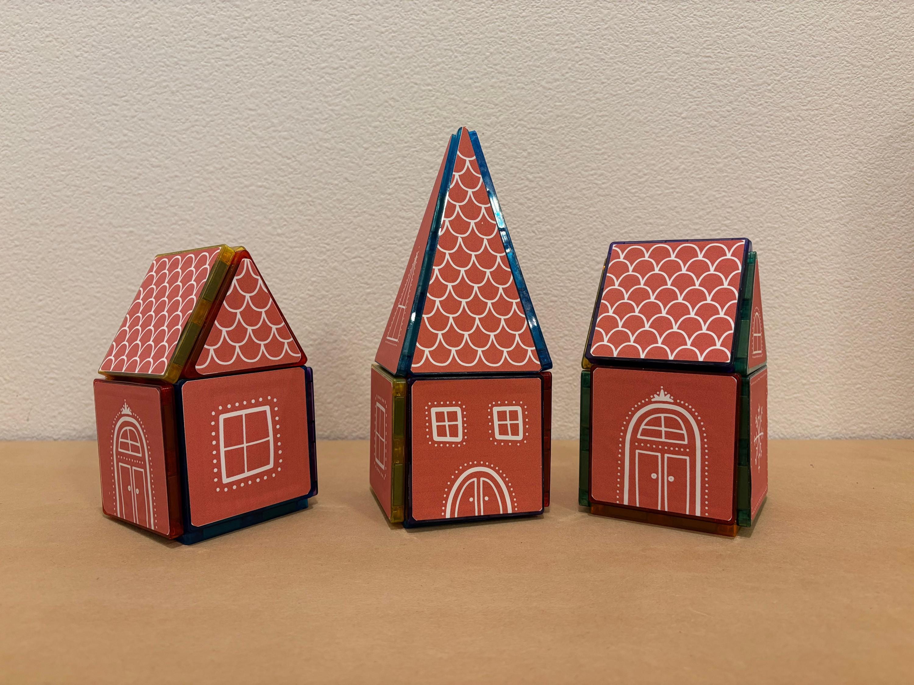 Magnetic Tile Topper Stickers - Gingerbread House - Montessori ...