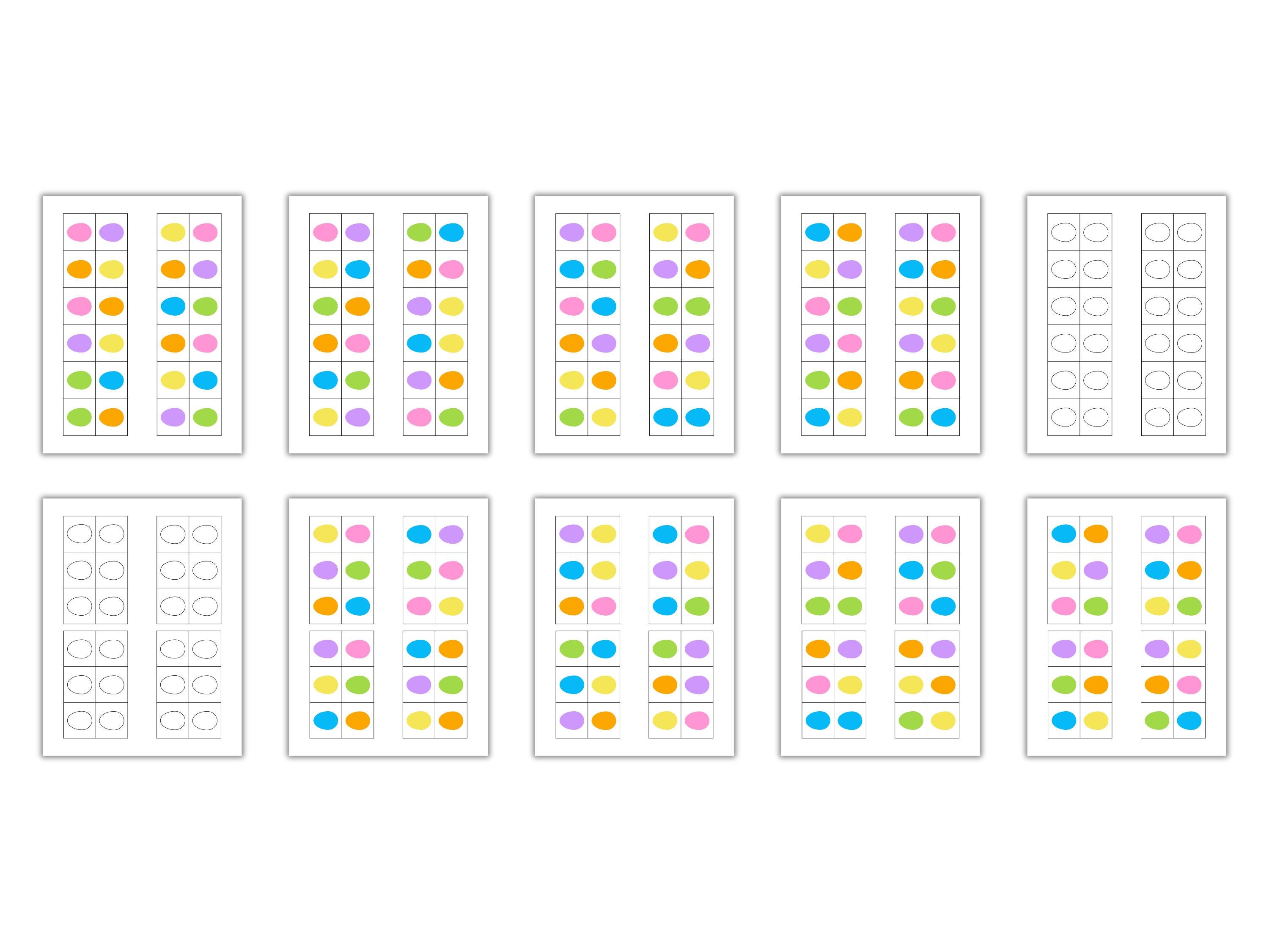 Easter Egg Matching Puzzle - Preschool Homeschool or Kindergarten ...