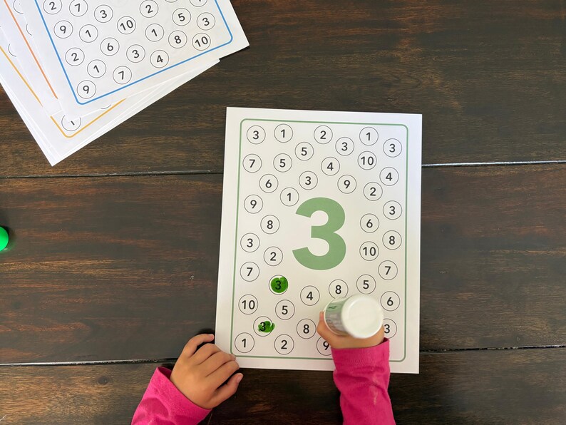 Number Word Search - 1-10 Number Recognition Dot Marker Activity Pages ...