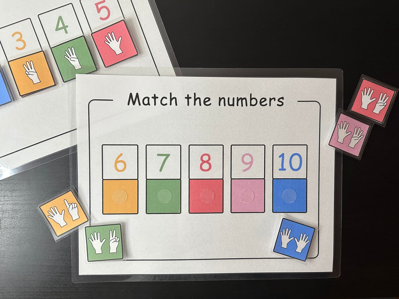 Number Matching Puzzle - Count 1 to 10 Preschool Homeschool or ...