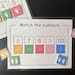 Number Matching Puzzle - Count 1 to 10 Preschool Homeschool or ...