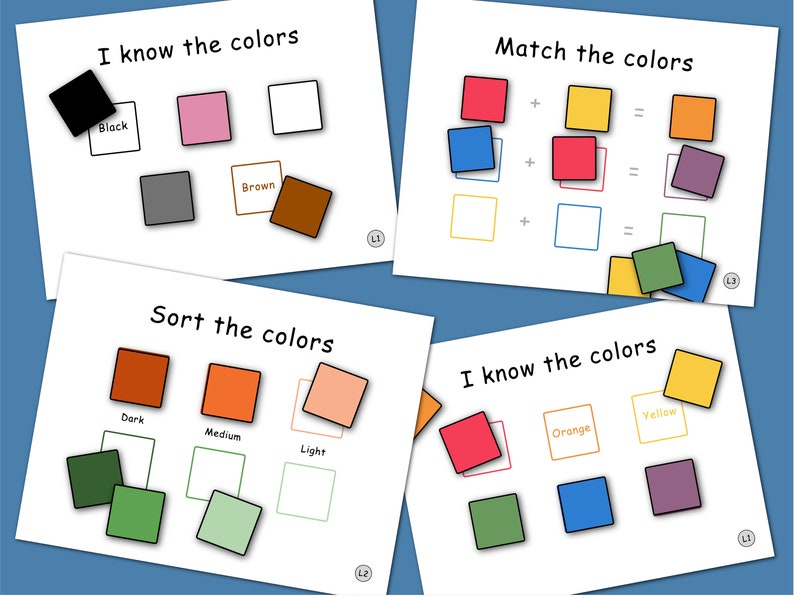 Printable Preschool Busy Book Activities for Toddlers Level - Etsy Canada