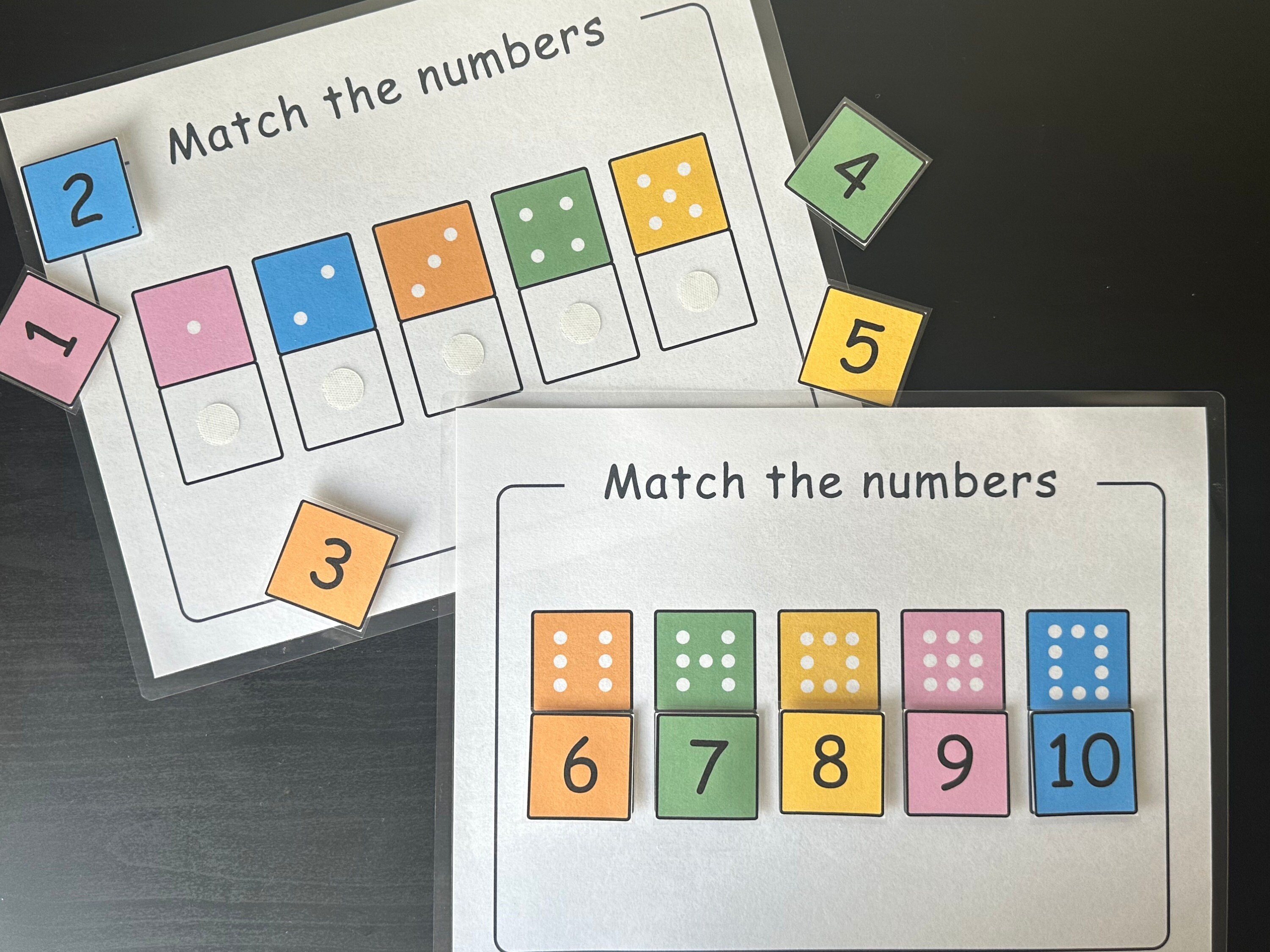 Numbers Bundle - Learn to Count Number Matching Puzzle - Preschool ...
