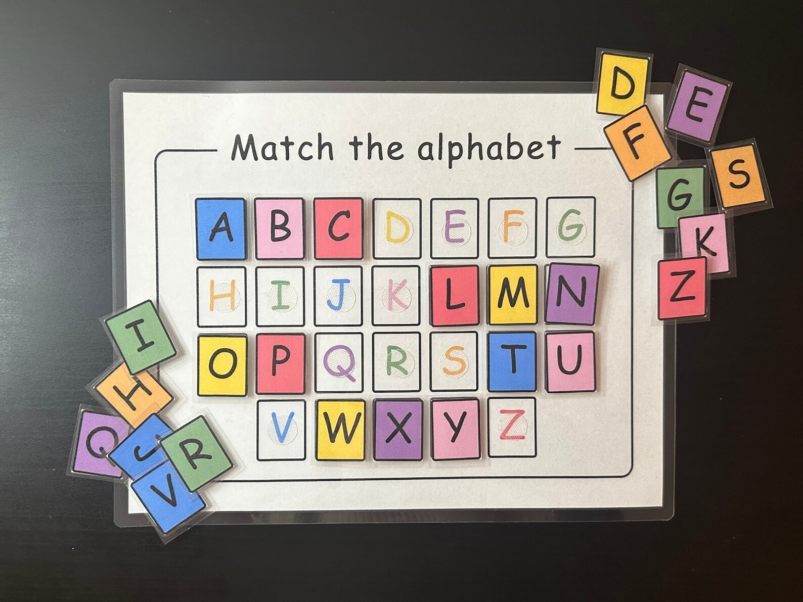 Alphabet Matching Puzzle Learn the Letters Activity for Preschool ...