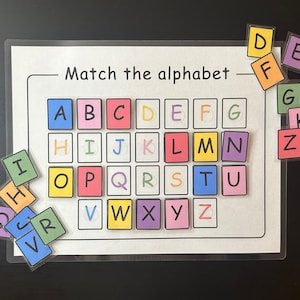 Alphabet Matching Puzzle - Learn the Letters Activity for Preschool ...