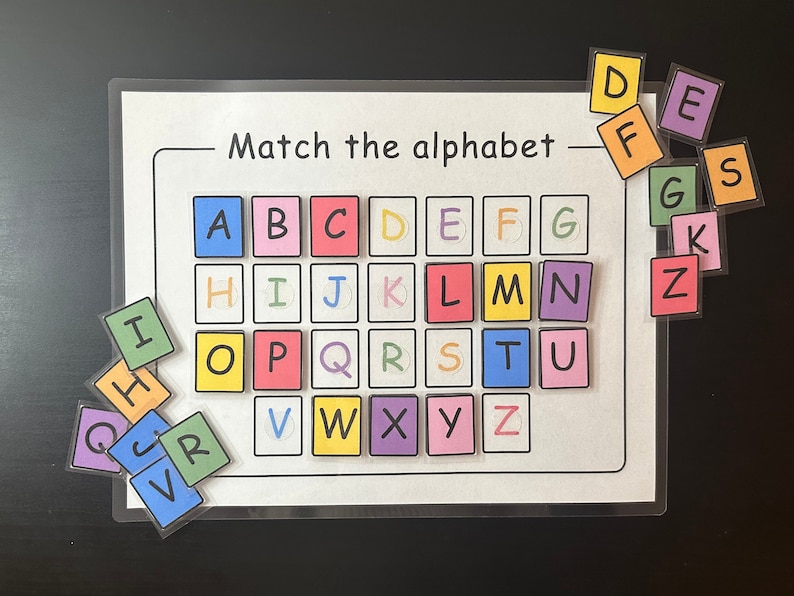 Alphabet Matching Puzzle - Learn the Letters Activity for Preschool ...