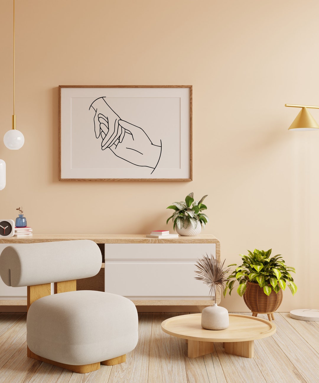 Printable Hand-line Art Posters, Hands-sketch Art, Hands-drawing ...