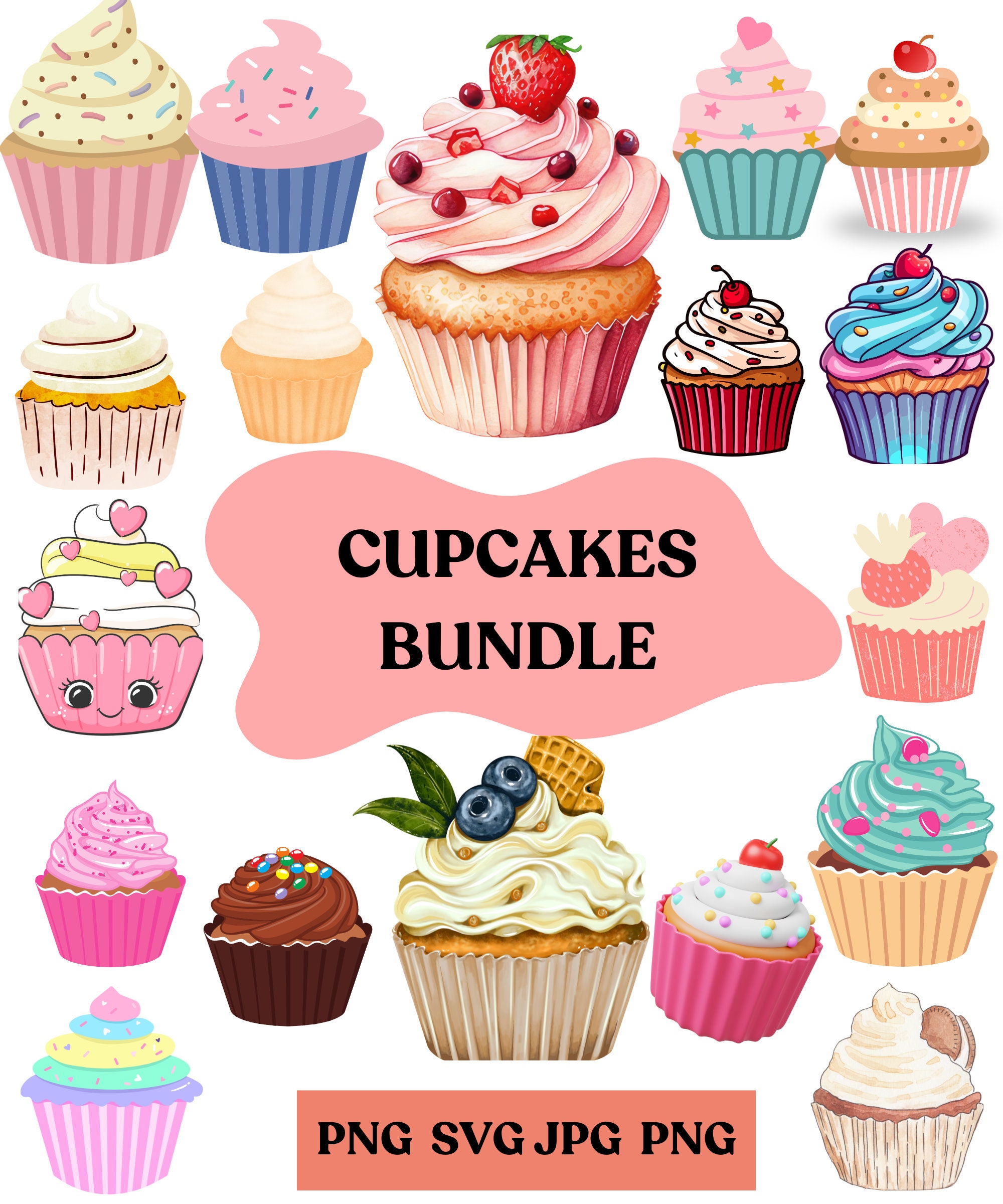 Birthday Cupcake SVG | Cupcake SVG | Muffin SVG | Dessert | Sweets Svg ...