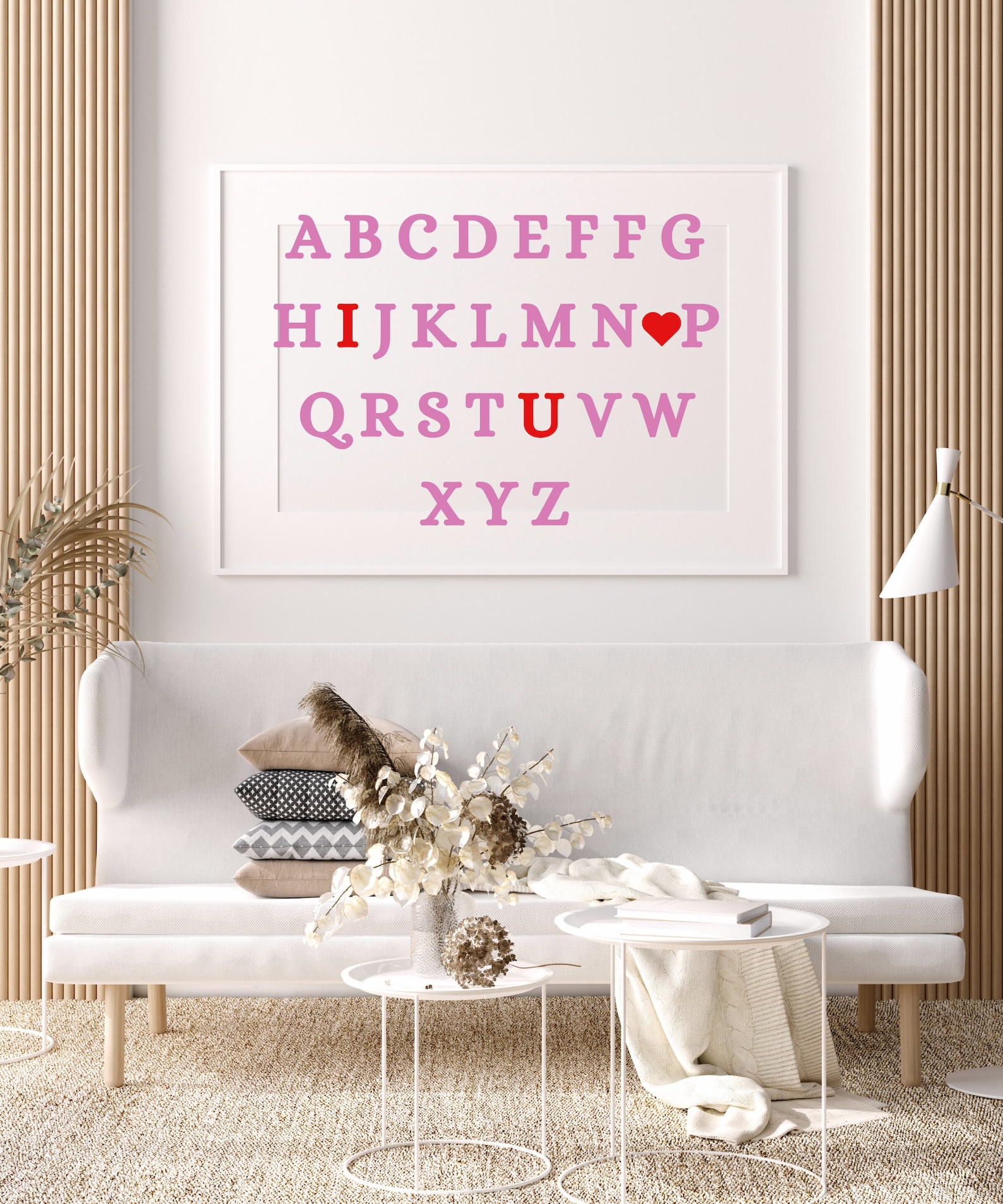 Printable ABC I Love You, Valentine's Day, Retro Valentine's Retro ...