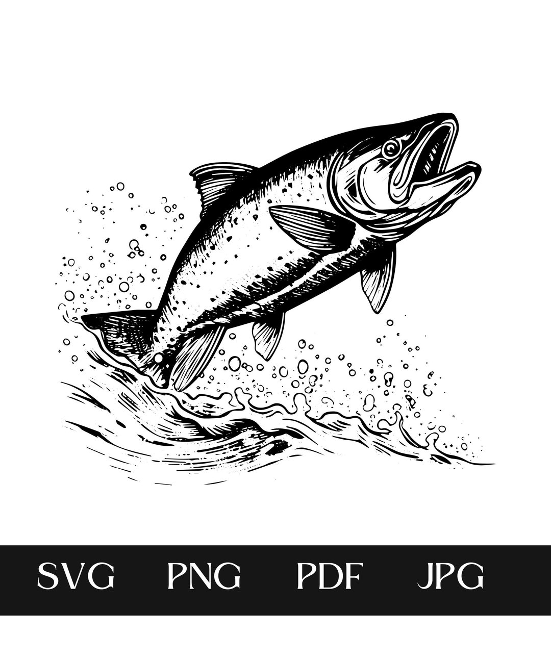 Vintage Fish Sketch, Fish Sketch Printable, Fish Drawing Print, Fish ...