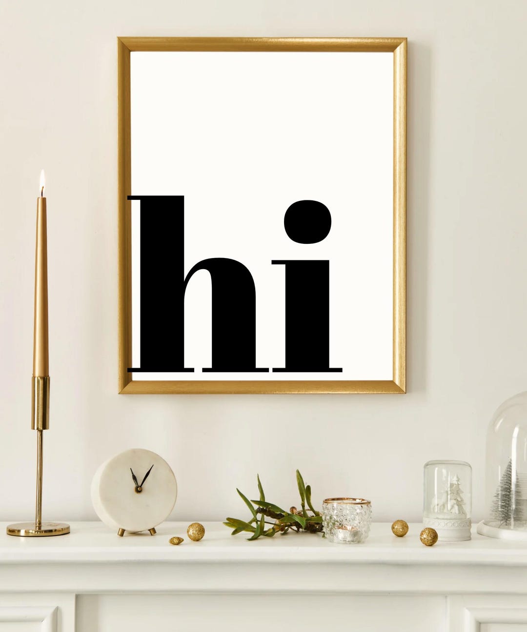 Hi Printable Poster: Modern Entryway Wall Art (digital Download) - Etsy