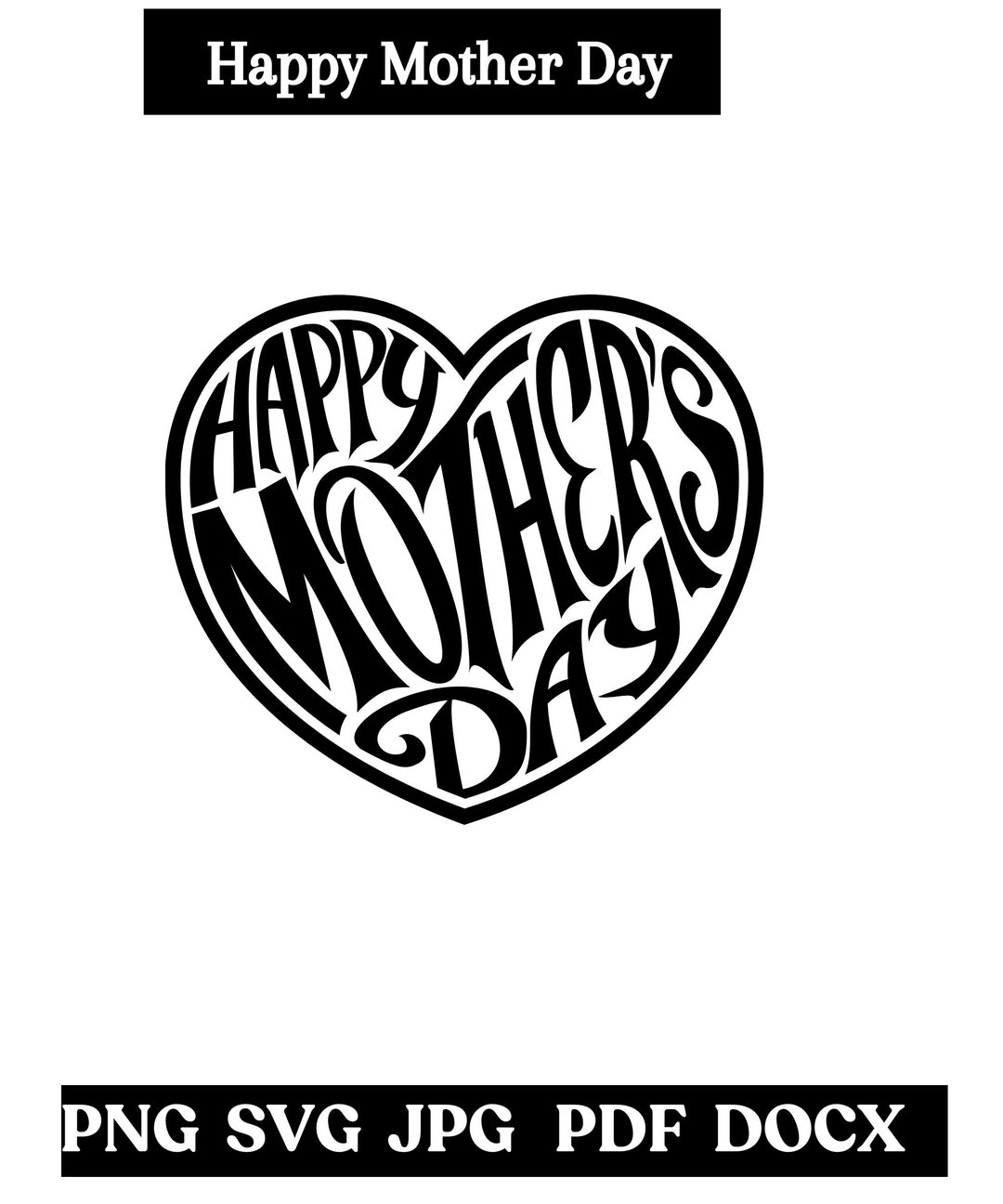 Mother's Day Heart Art: Printable Gift for Mom (digital Download) - Etsy