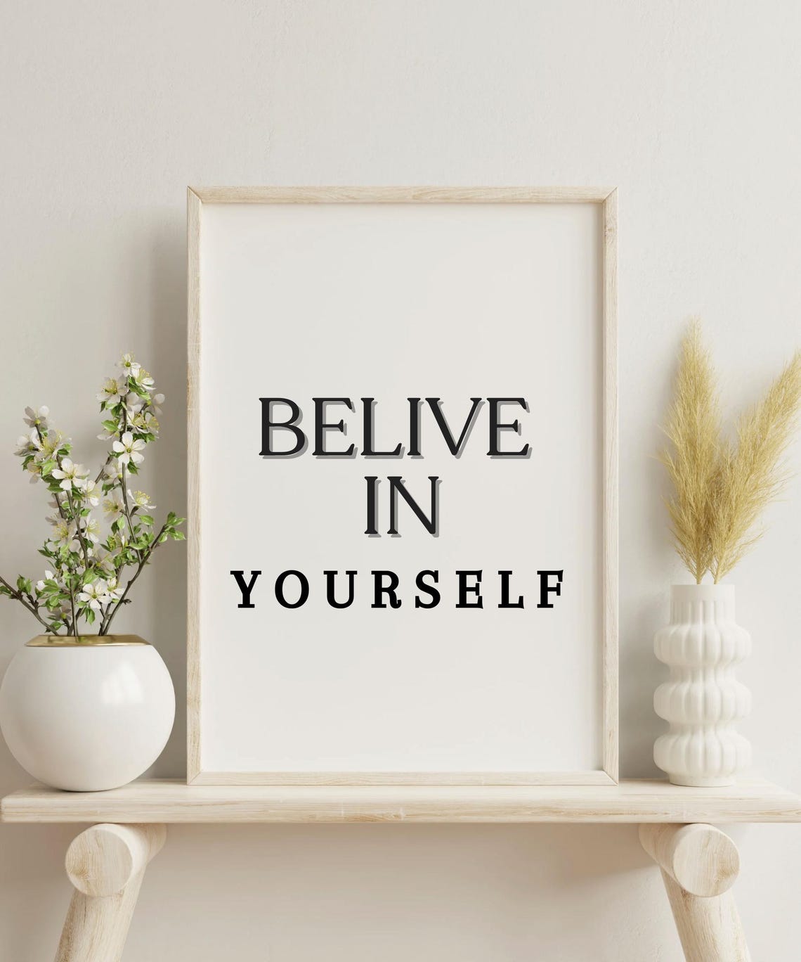Believe in Yourself Printable Wall Art, Gallery Wall Arts Quote Print ...