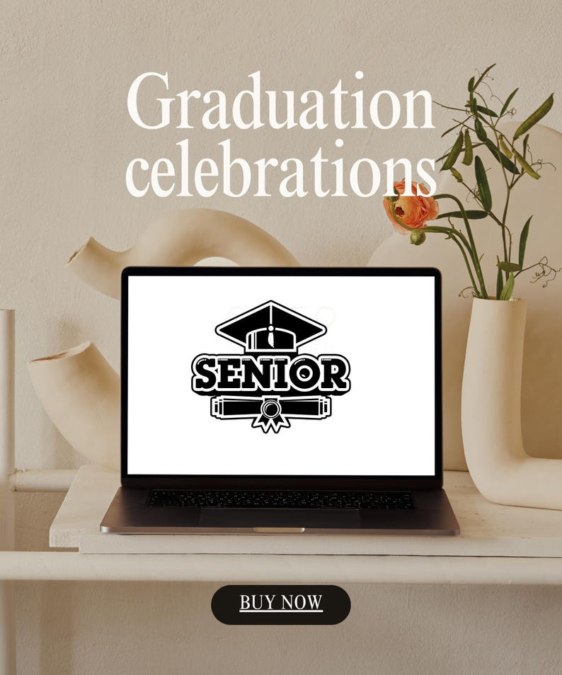 Graduation Celebration Bundle – Class of 2026 Line Art Set – Graduation ...