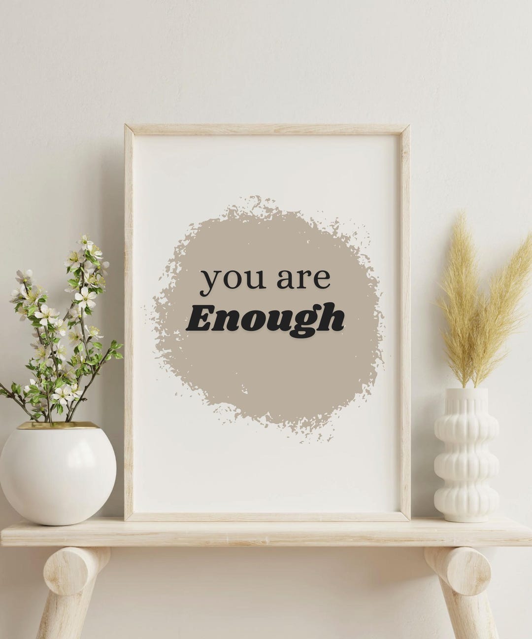 You Are Enough Printable Wall Art, Gallery Wall Arts Quote Print ...
